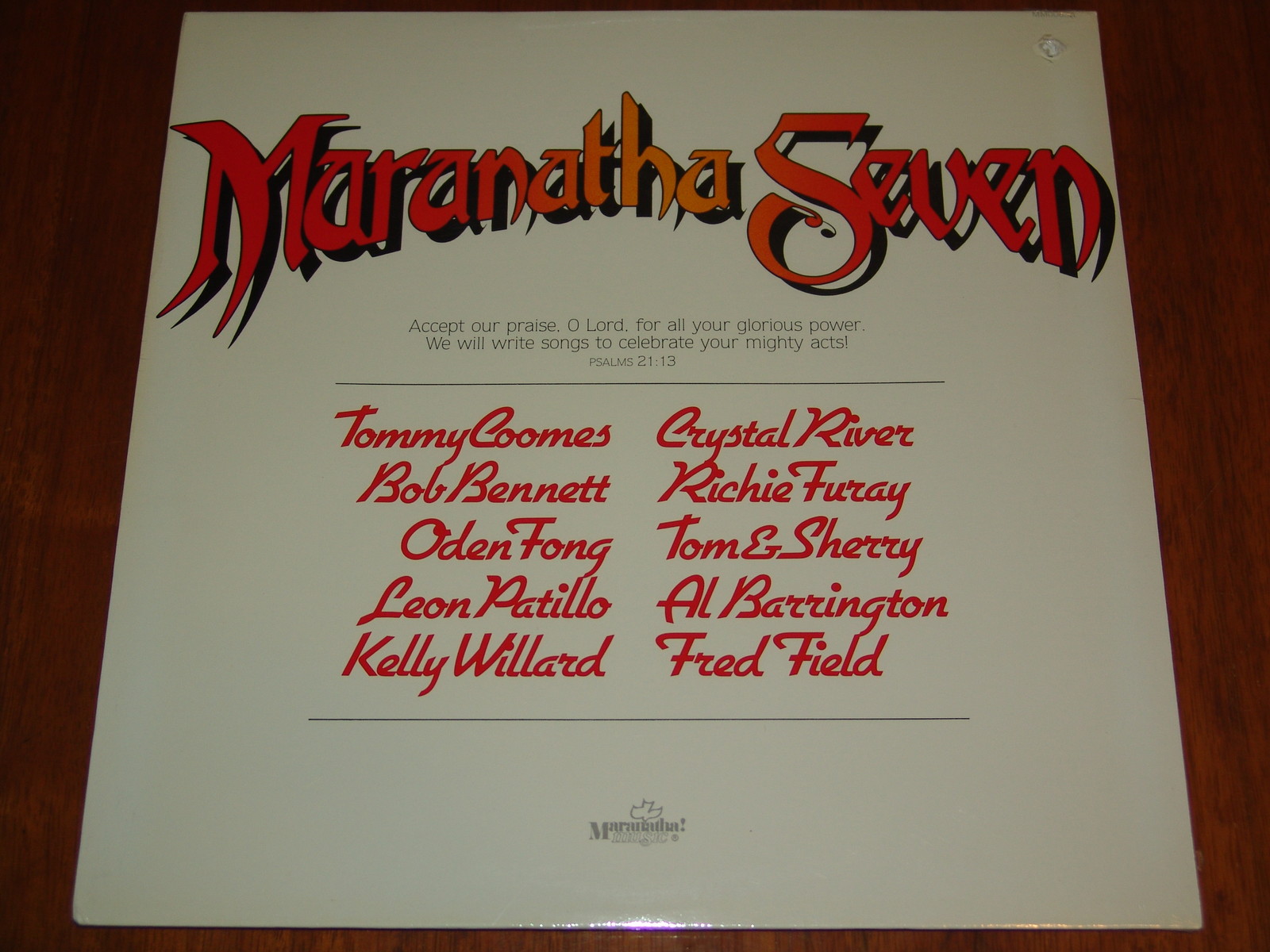 MARANATHA SEVEN (7) - VARIOUS CHRISTIAN ARTISTS - 1980 RARE SEALED LP ...