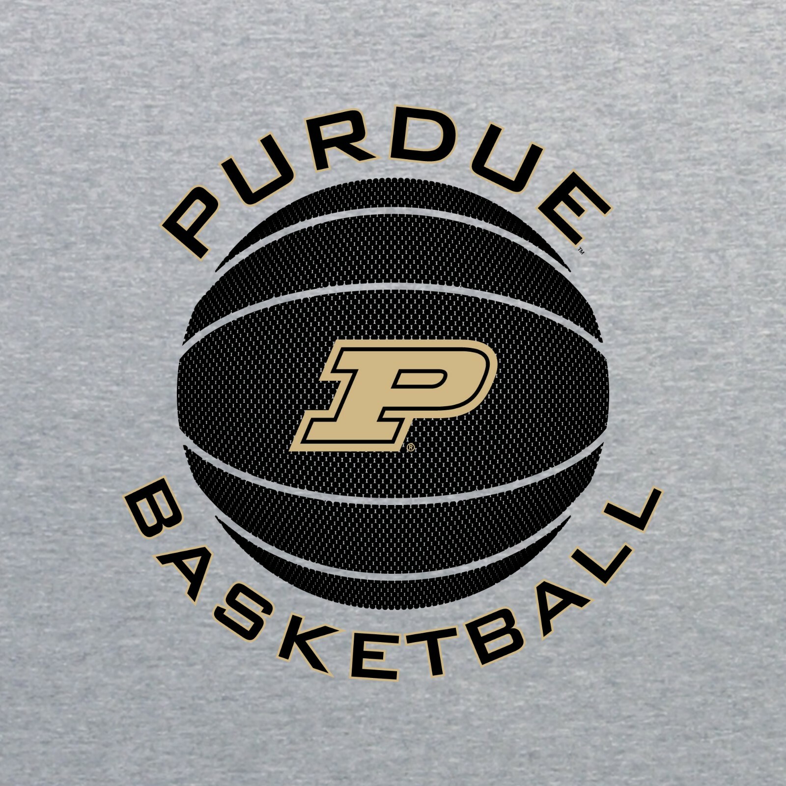Purdue Boilermakers Basketball Circle Logo T-Shirt -Sport Grey | eBay