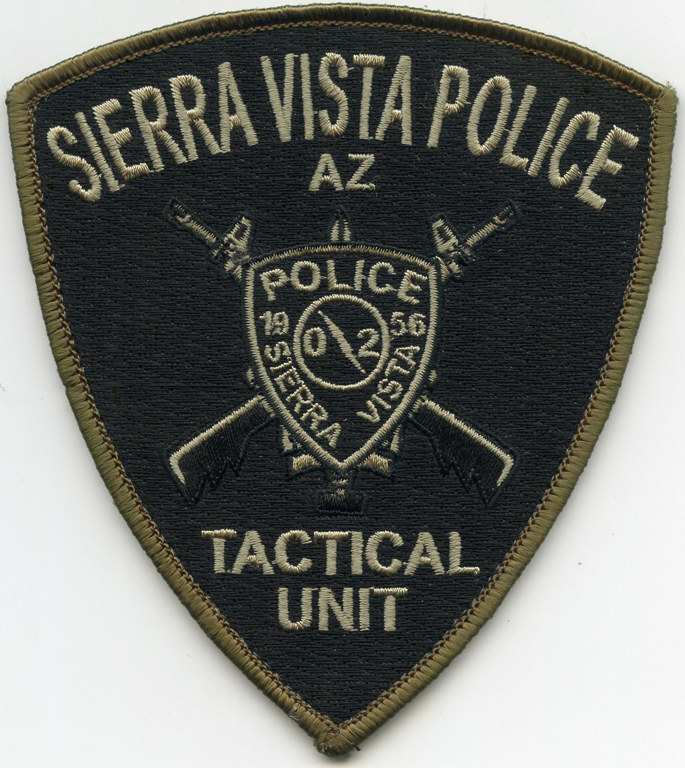 SIERRA VISTA ARIZONA TACTICAL back of patch SPECIAL WEAPONS SWAT POLICE ...