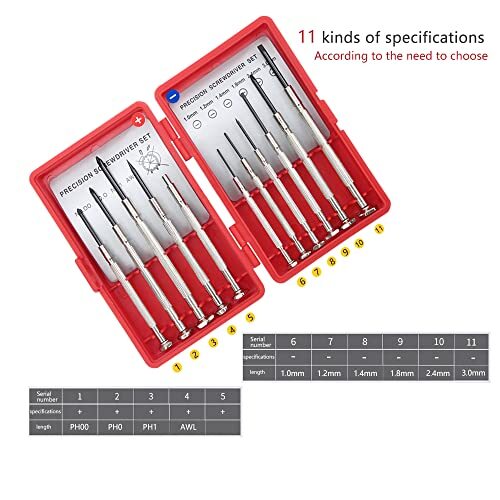11Pcs Mini Precision Screwdriver Set Small Screwdriver Set For ...