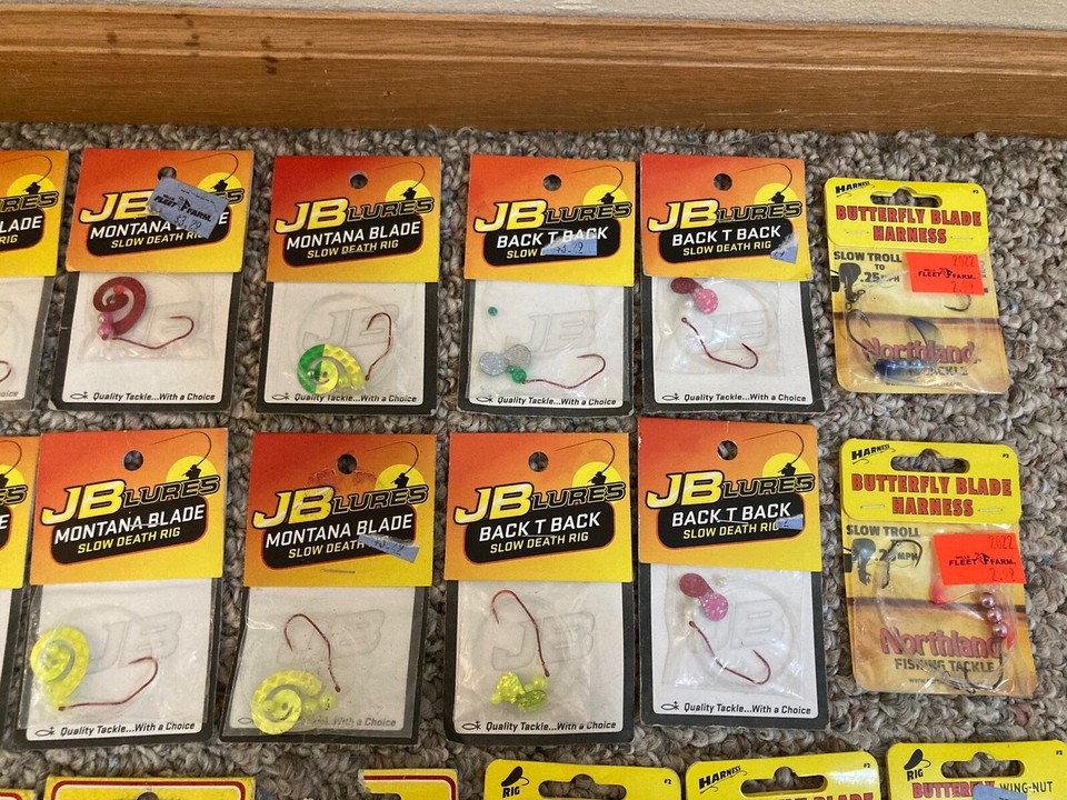 53 Pack Lot - Walleye Spinner Harnesses & Components - Mixed ...