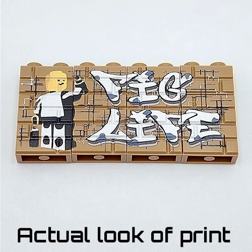 Custom UV Print on LEGO Bricks - Graffiti Fig Life DT | eBay