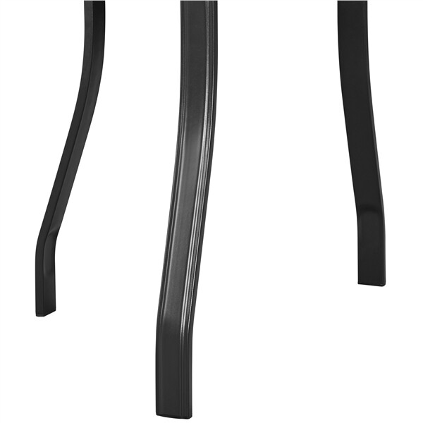 Black Metal Patio Bar Table, High Top Outdoor Table, Iron Frame Square ...