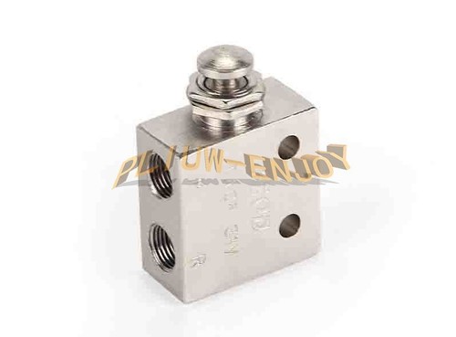 1/8"PT 2 Position 3 Way Mechanical Push button Air Pneumatic Valve TAC2 ...