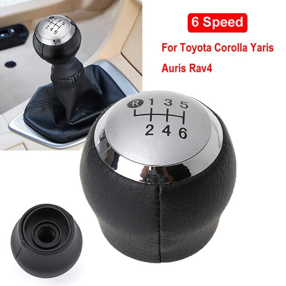 1x Gear Shift Knob For Toyota For Aygo For Toyota For Rav4 PU Leather ...