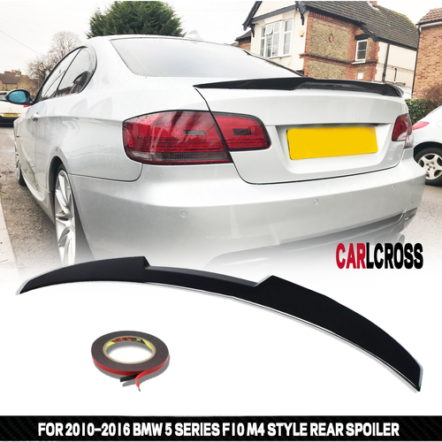 FOR 2010-2016 BMW 5SERIES F10 M4 GLOSSY BLACK PSM SPORTS STYLE TRUNK ...