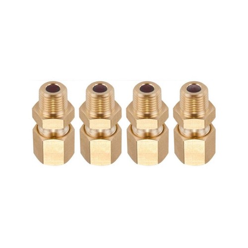 ProFlo PFXMCUBBN Brass 1/4" Tube OD x 1/4" MIP LF Compression Adapter ...
