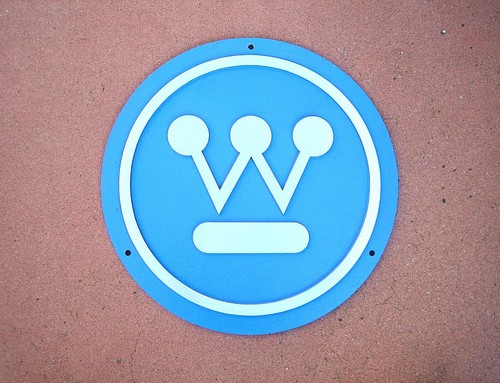 VINTAGE WESTINGHOUSE CAST ALUMINUM SIGN 'W' LOGO - 14 INCHES IN ...