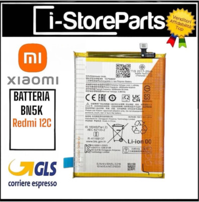 Batterie BN5K Pour XIAOMI REDMI 12C 22120RN86I 22120RN8G 5000mAh Comme ...