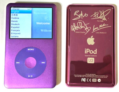 APPLE iPOD CLASSIC 7th Gen Purple 160GB HDD 650 mAh Battery PINK U2 ...