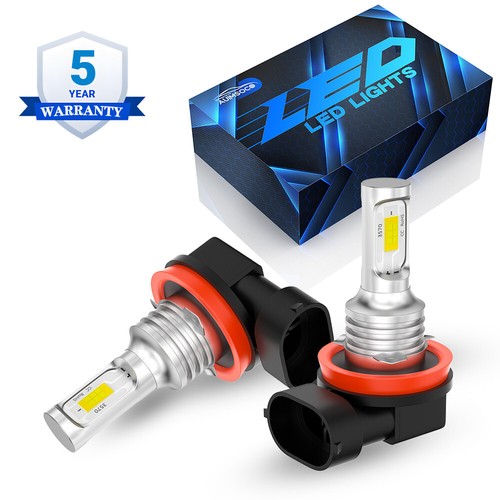 H11 LED Light Bulbs Super Bright Bulbs Kit 8000K White 330000LM High ...