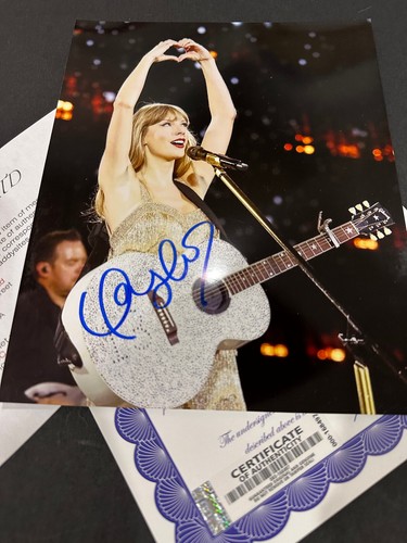 HAND SIGNED TAYLOR SWIFT LIVE 10x8 GENUINE AUTOGRAPH PHOTO + COA | eBay