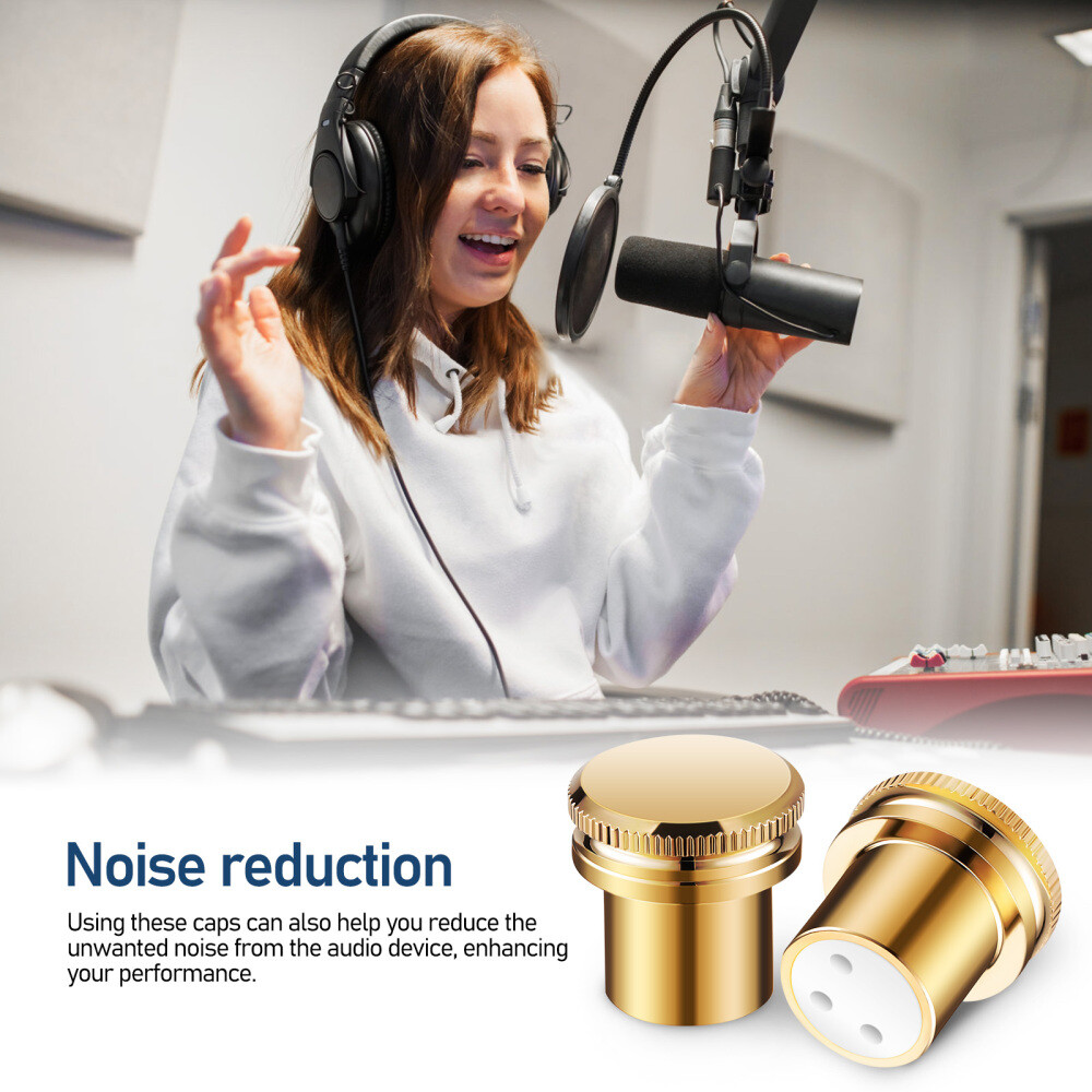 2 Pcs Microphone Audio Cap Cable Balanced Head Protective Female | eBay