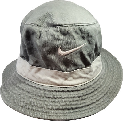Vintage Nike Sportswear Bucket Hat - Green Tan U8SSH Youth XL | eBay
