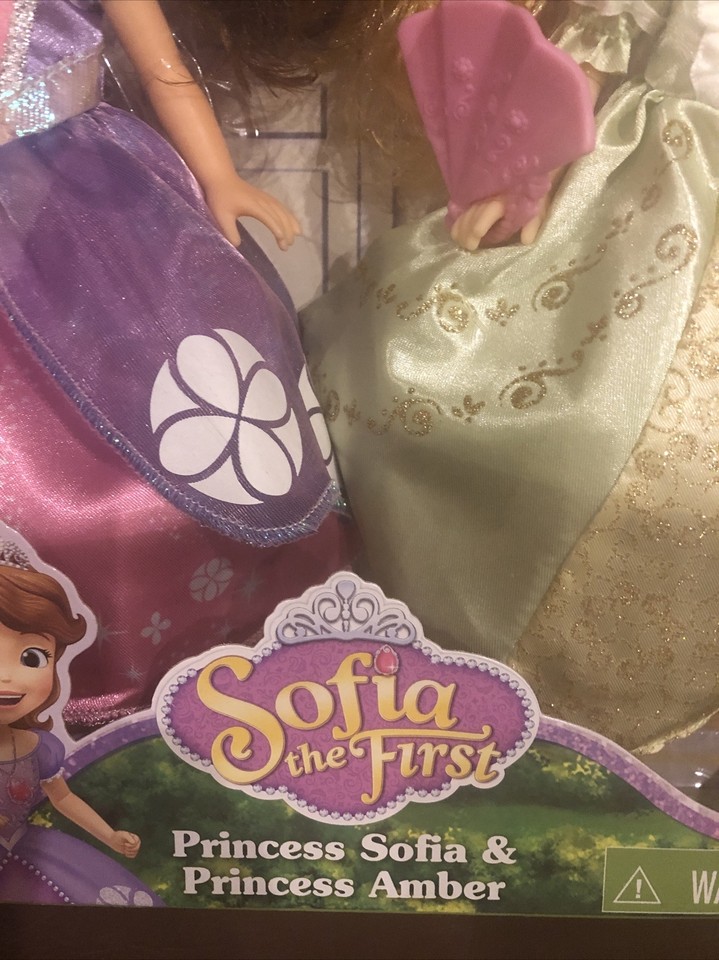 Disney Sofia the First Royal Sisters Sofia & Amber Dolls 11" 2016 NRFB ...