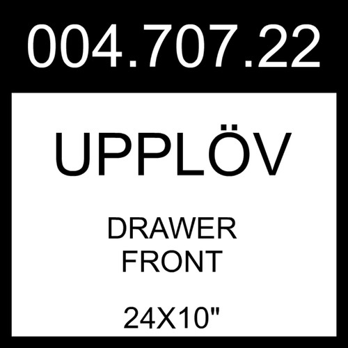 IKEA UPPLOV UPPLÖV Drawer Front Matte Anthracite 24x10" 004.707.22 | eBay
