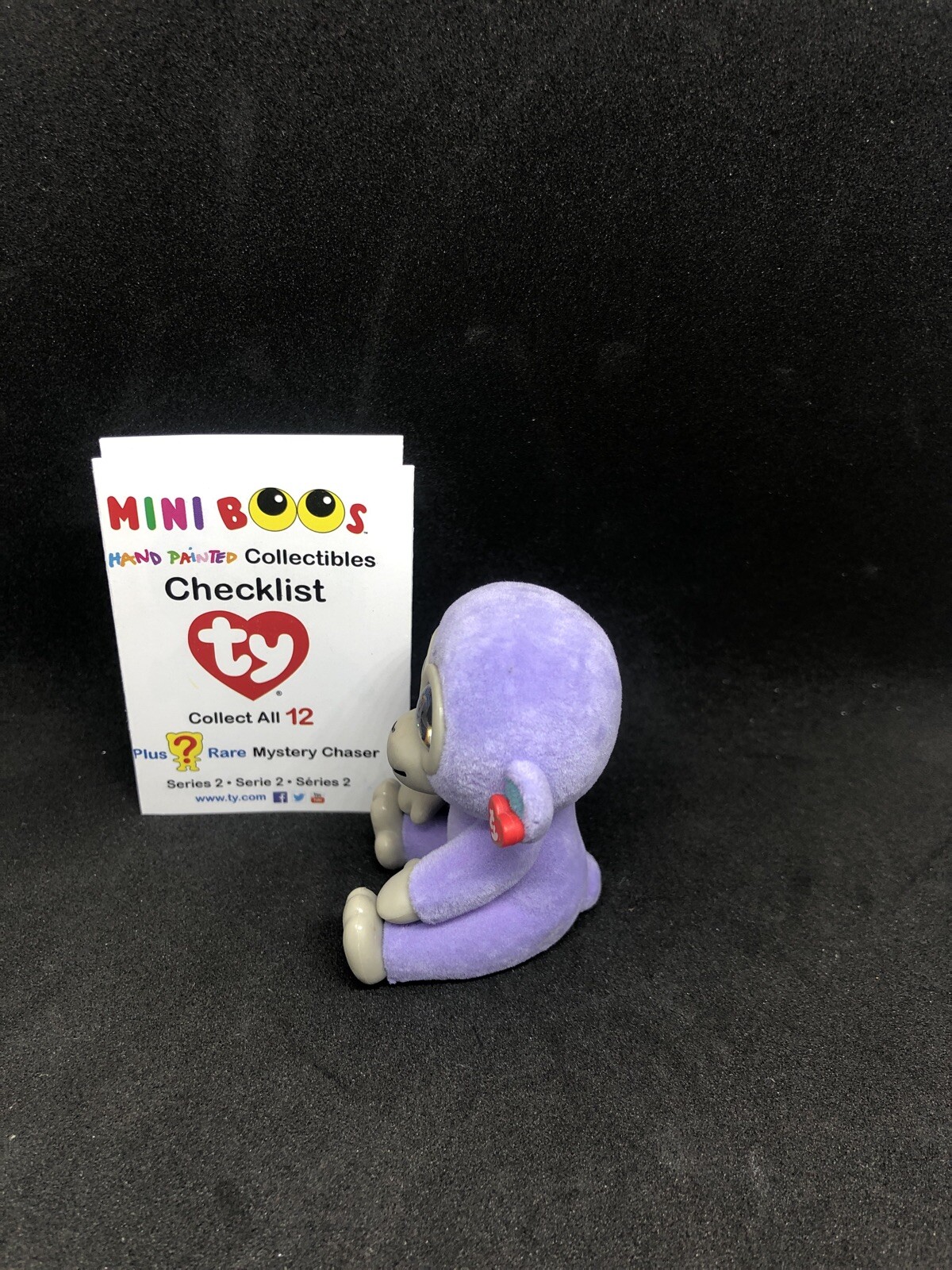 TY Beanie Boos Mini Boo Series 2 Blueberry the Purple Monkey Flocked ...