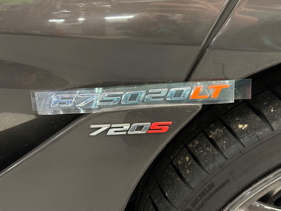 McLaren 600LT 675LT 765LT 720 570 Body Side LOGO Letter identification ...