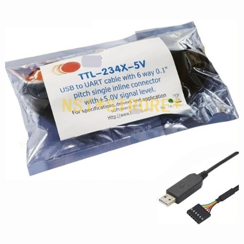 1PCS New TTL-234X-5V USB To UART Cable 6 Way 0.1" Pitch Single Inline ...