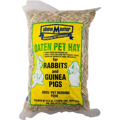 ShowMaster Oaten Pet Hay Bedding Feed for Rabbits & Guinea Pigs 2kg ...