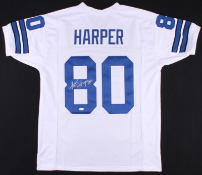 Alvin Harper Signed White Cowboys Jersey (JSA COA) 1st Round Dallas ...