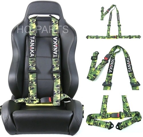 TANAKA BUGGY SERIES UNIVERSAL CAMOUFLAGE 3 POINT BUCKLE RACING SEAT ...