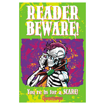Goosebumps Reader Beware Metal Sign Halloween Decoration - Morris ...