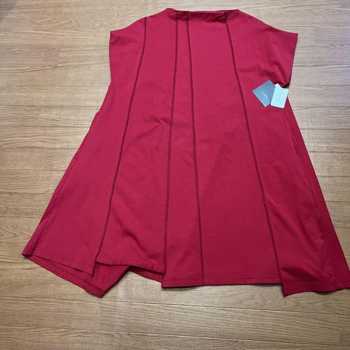 M Mefu Red Sleeveless Tunic, Women's Casual Top, Size 58, New | eBay