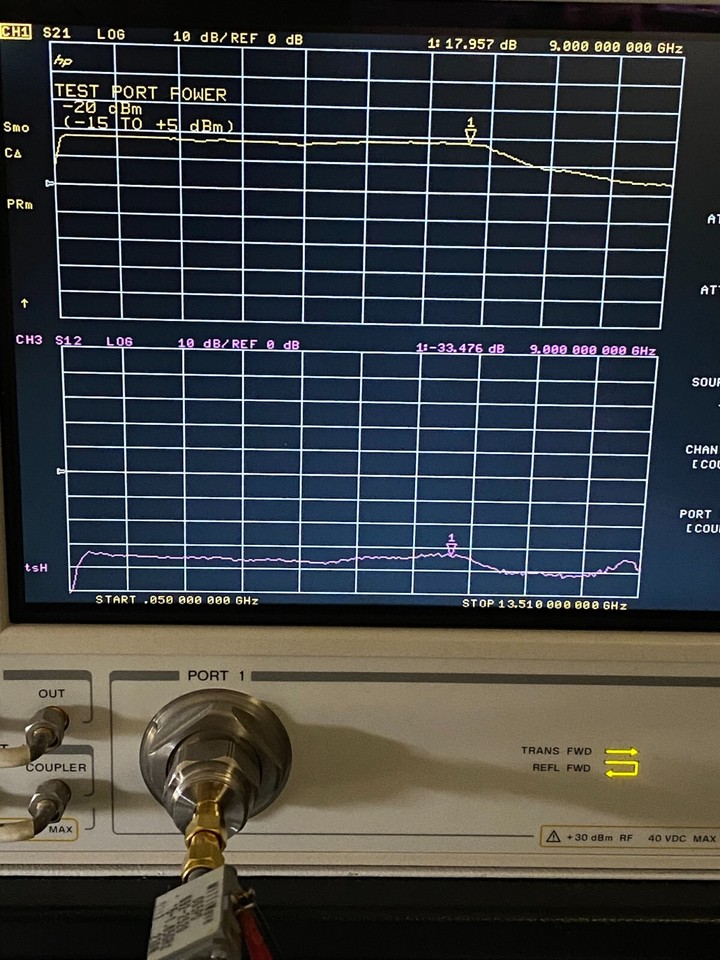 MilliWave Low Noise Microwave Amplifier 0S5P0 S92 2520 Wide Band .3 ...