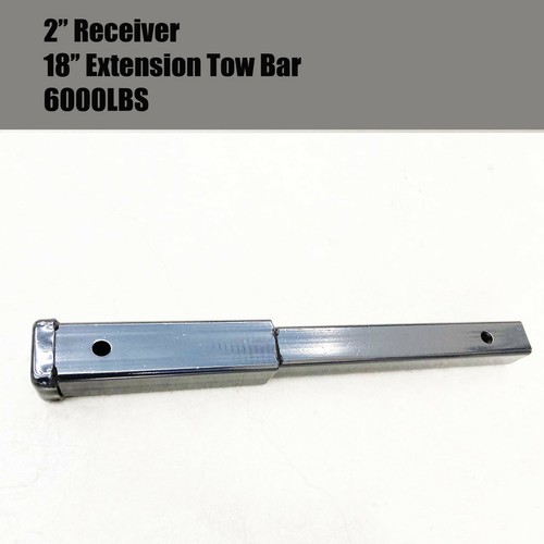 Heavy Duty 18" Inch Hitch Extender Extension Tow Bar Trailer 4WD Car 2 ...