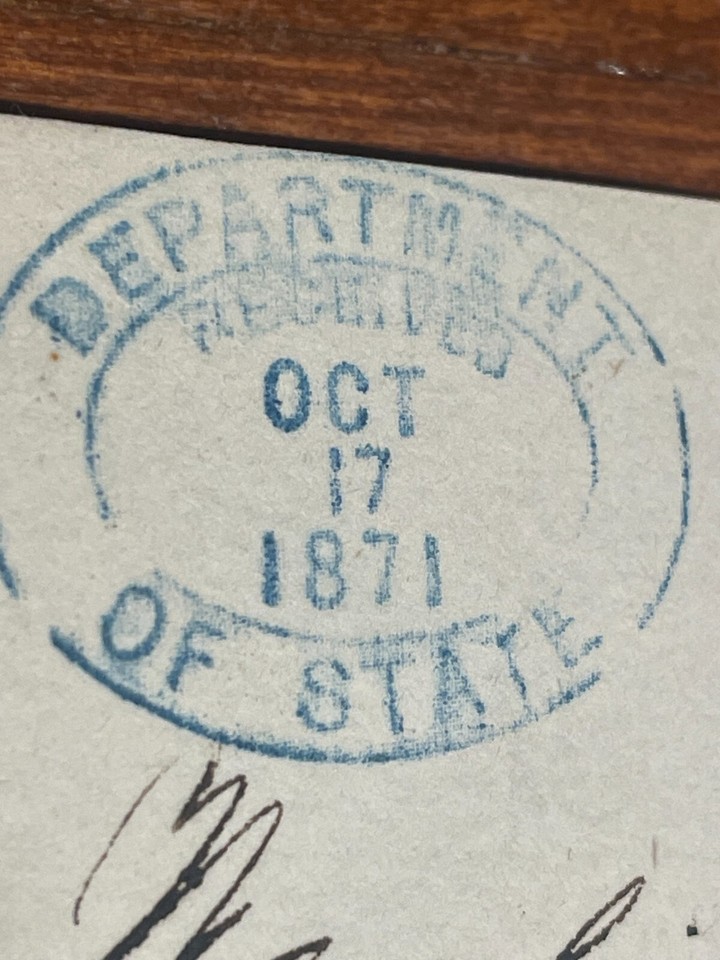 President U. S. Grant signed document suspends writ of Habeas Corpus ...