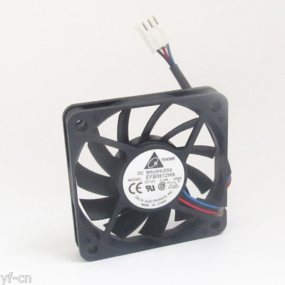1pc DELTA EFB0612HA 60x60x10mm 6010 DC12V 0.18A 3pin Connector DC ...