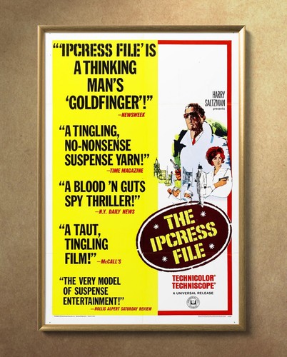 The Ipcress File Michael Caine 1965 Movie Poster 24"x36" Glossy ...