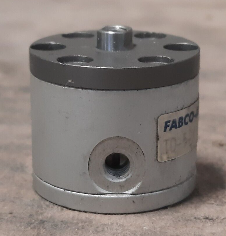 FABCO-AIR #TD-5-X PANCAKE AIR CYLINDER (1-1/8” DIA. X .950” LG.) P128 ...
