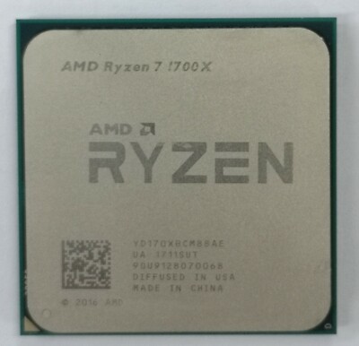 AMD Ryzen 7 1700X Desktop CPU Processor Socket AM4 R7 Eight-Core ...