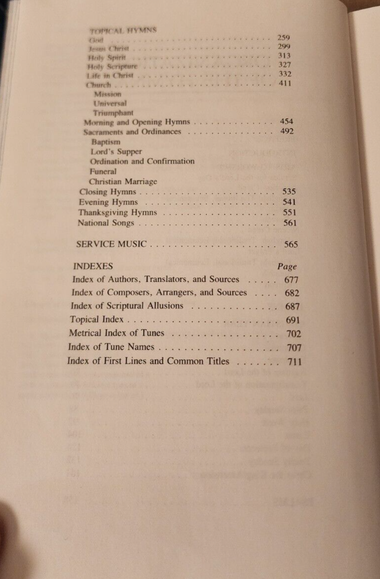 Presbyterian Hymnal 1990 Blue Hardcover Hymns Psalms Spiritual Songs ...