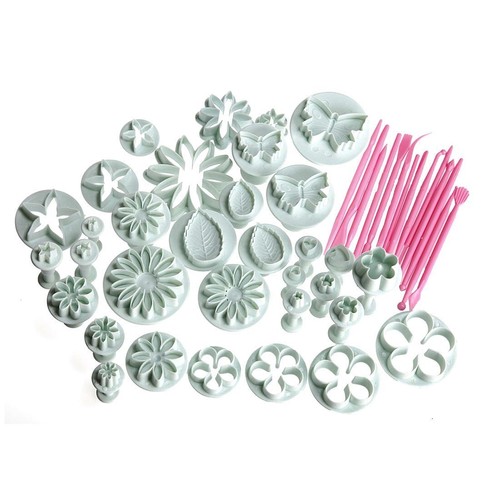 New 47pcs Rcraft Cake Decorating Fondant Icing Bakery Tools Mold Mould ...
