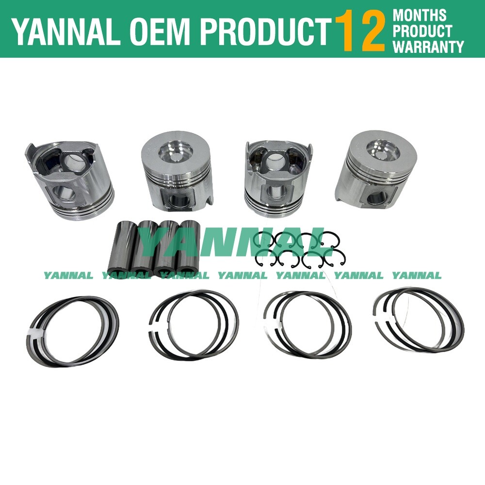 4TNV86 TK486 Overhaul Rebuild Kit For Yanmar Piston With Rings Liner 86 ...