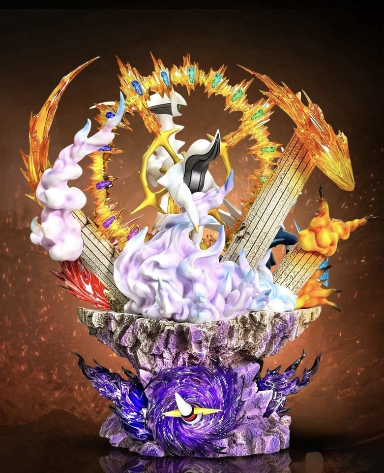 Pokemon Legendary Pokemon Statue Anime Statue Huge Throne Statue Resin ...