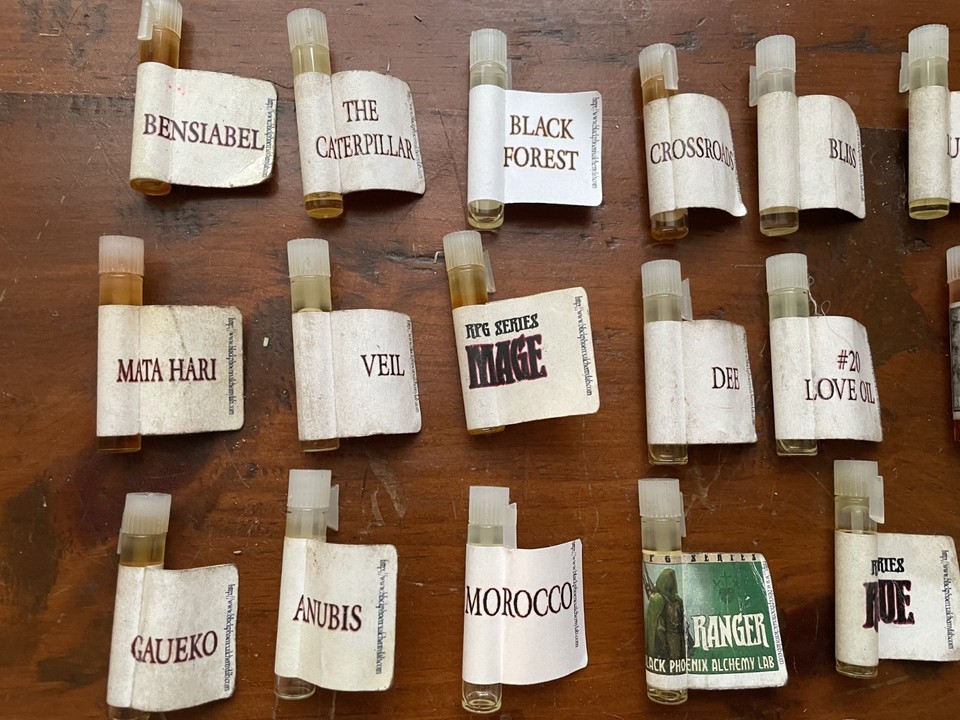45 Black Phoenix Alchemy Lab Perfume Samples BPAL Imps Ears Vintage ...