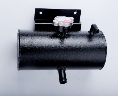 1.5L Universal Horizontal Round Aluminum Overflow Coolant Tank With Cap ...