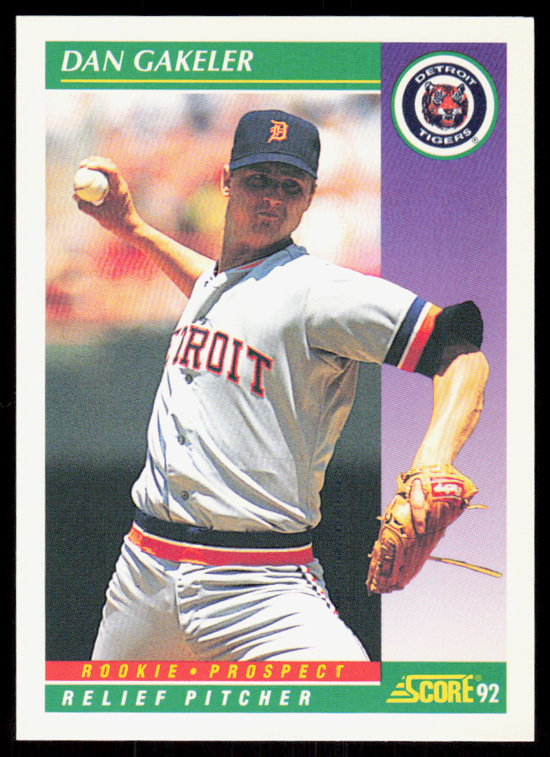 1992 Score 831 Dan Gakeler Detroit Tigers | eBay