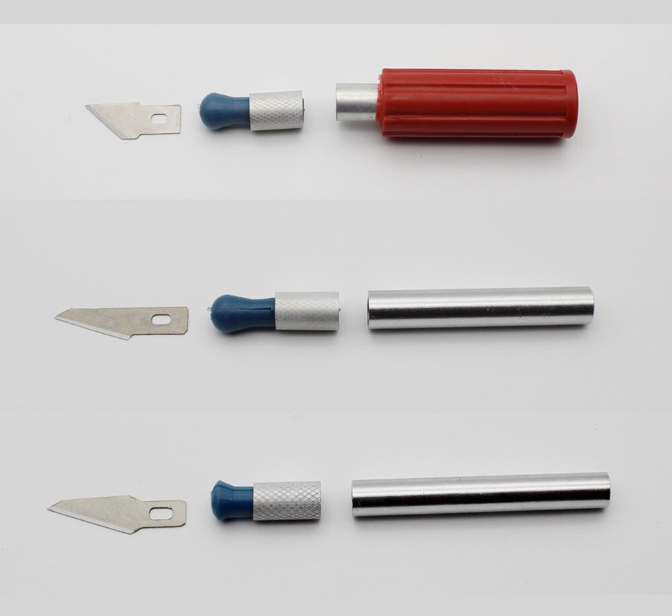 17PCS Hobby Knife Set Craft Razor Exacto Blade Cutter Tool Precision ...