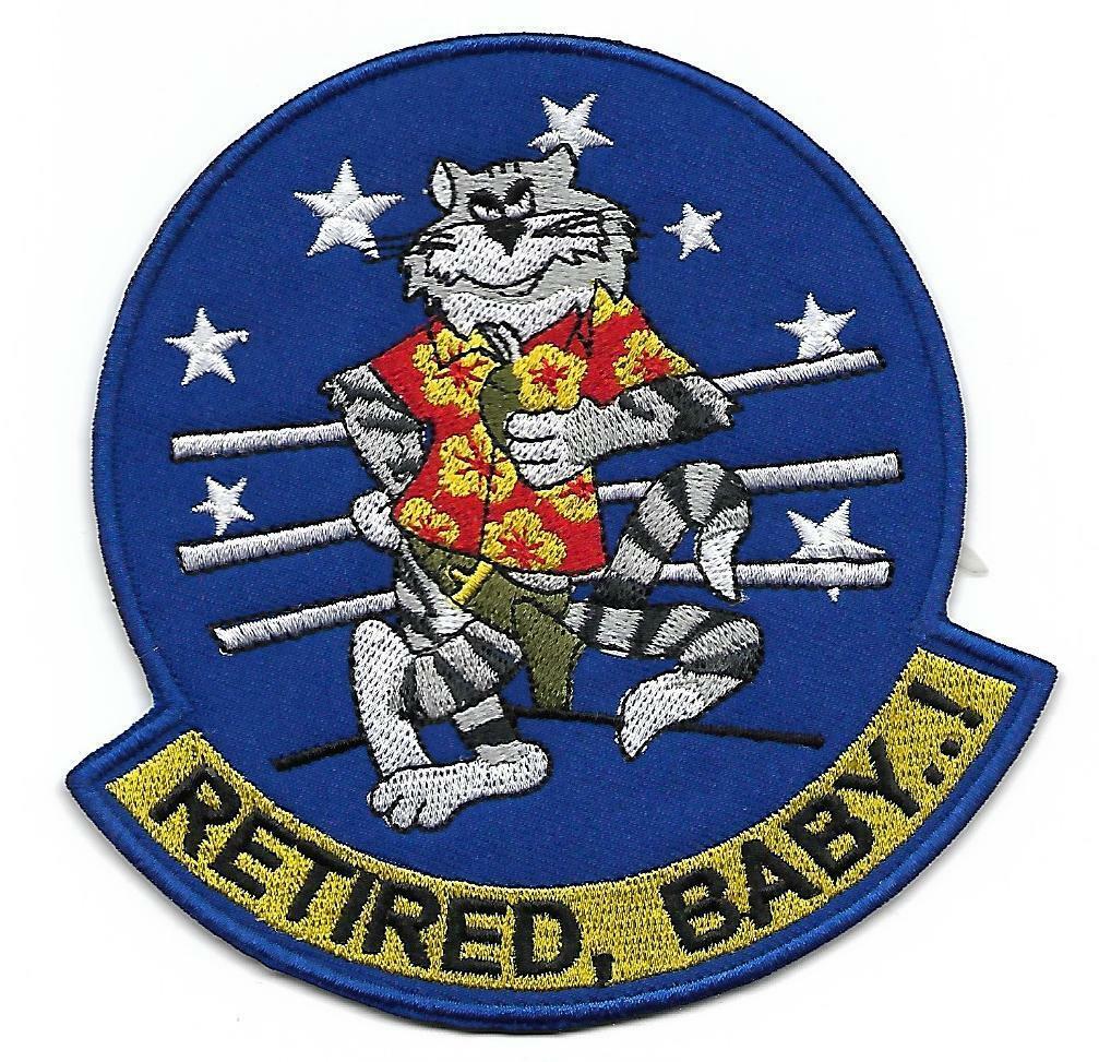 US Navy F-14 Tomcat "Retired, Baby" patch | eBay