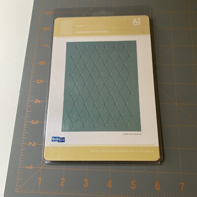 Quickutz Embossing Folder Diamonds & Dots Paper Crafts | eBay