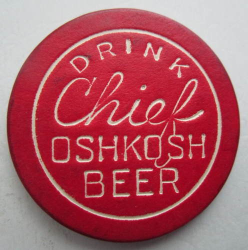 CHIEF OSHKOSH BEER - Vintage Poker Chip | eBay