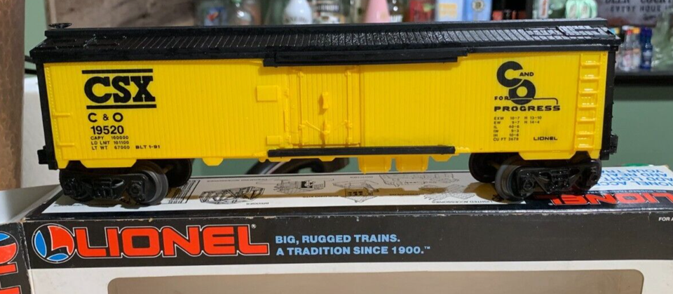 Lionel 6-19520 O Gauge CSX Reefer Car Excellent Shape in Box | eBay