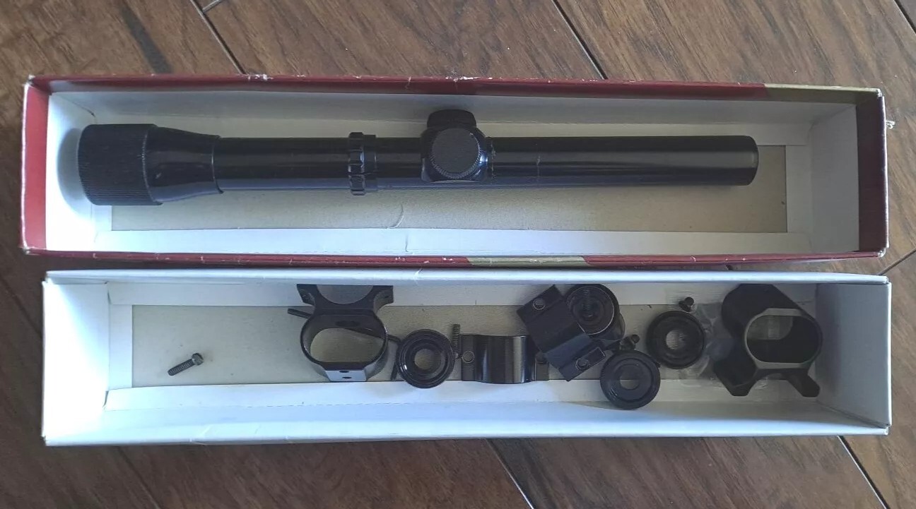Weaver Scope Model D4 With Scope Mounting Pieces | eBay