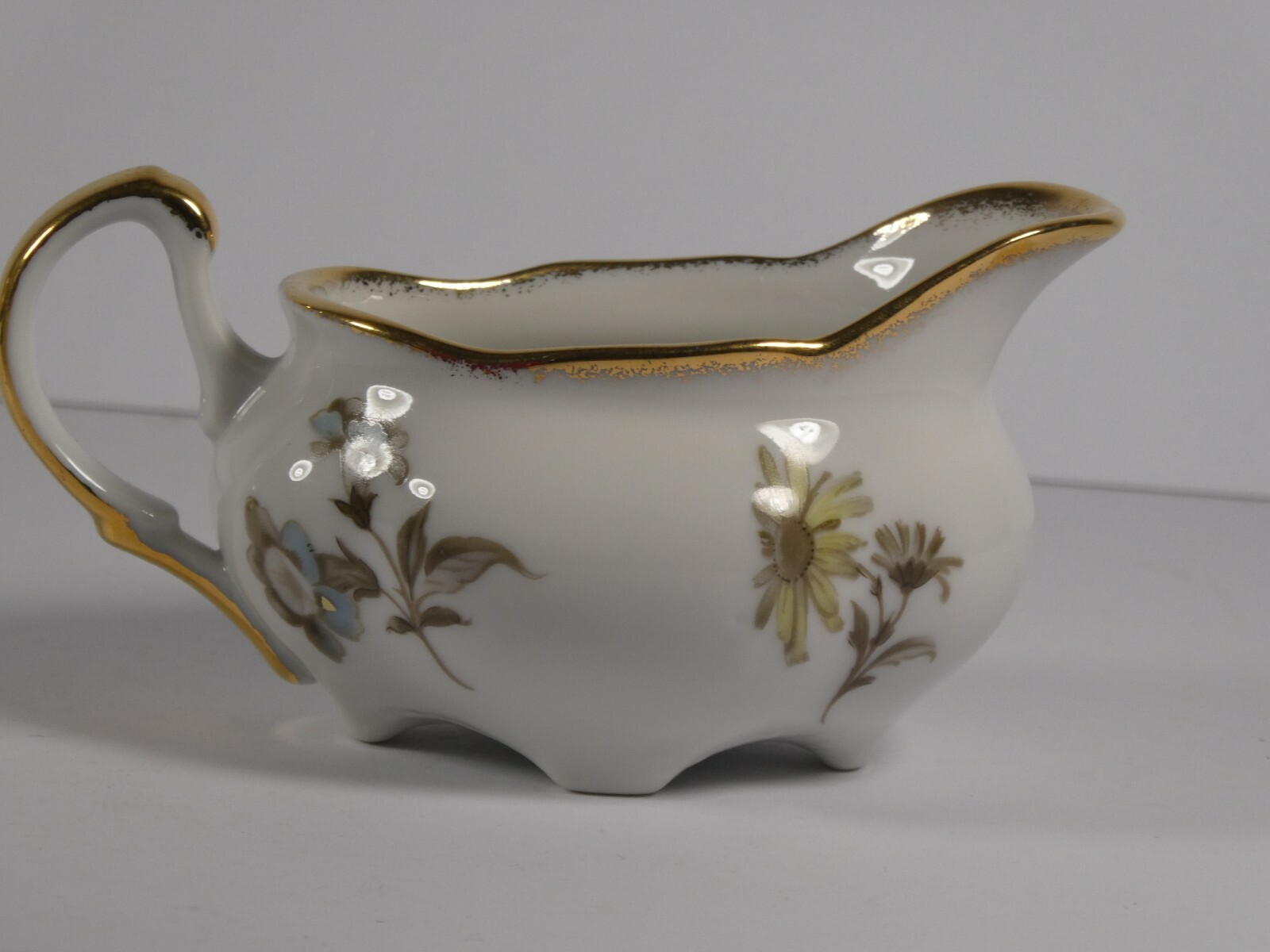 Westminster Australia Small Floral Gilt Milk Jug or Creamer, 11cm long ...