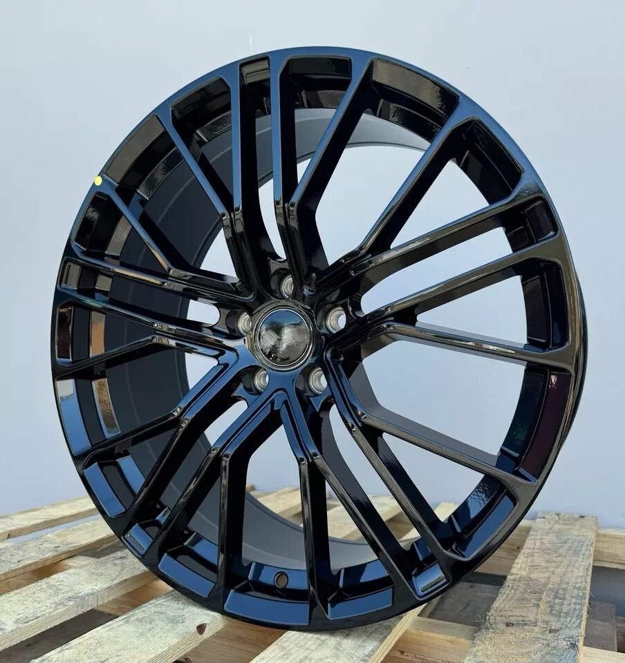 (4)22"x9" Gloss Black Wheels Rims Fit Audi A7 A8 etron SQ5 Q7 Q8 SQ7 22 ...